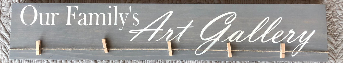 Personalized Family's Art Gallery Display Board – Twisted Oak Decor